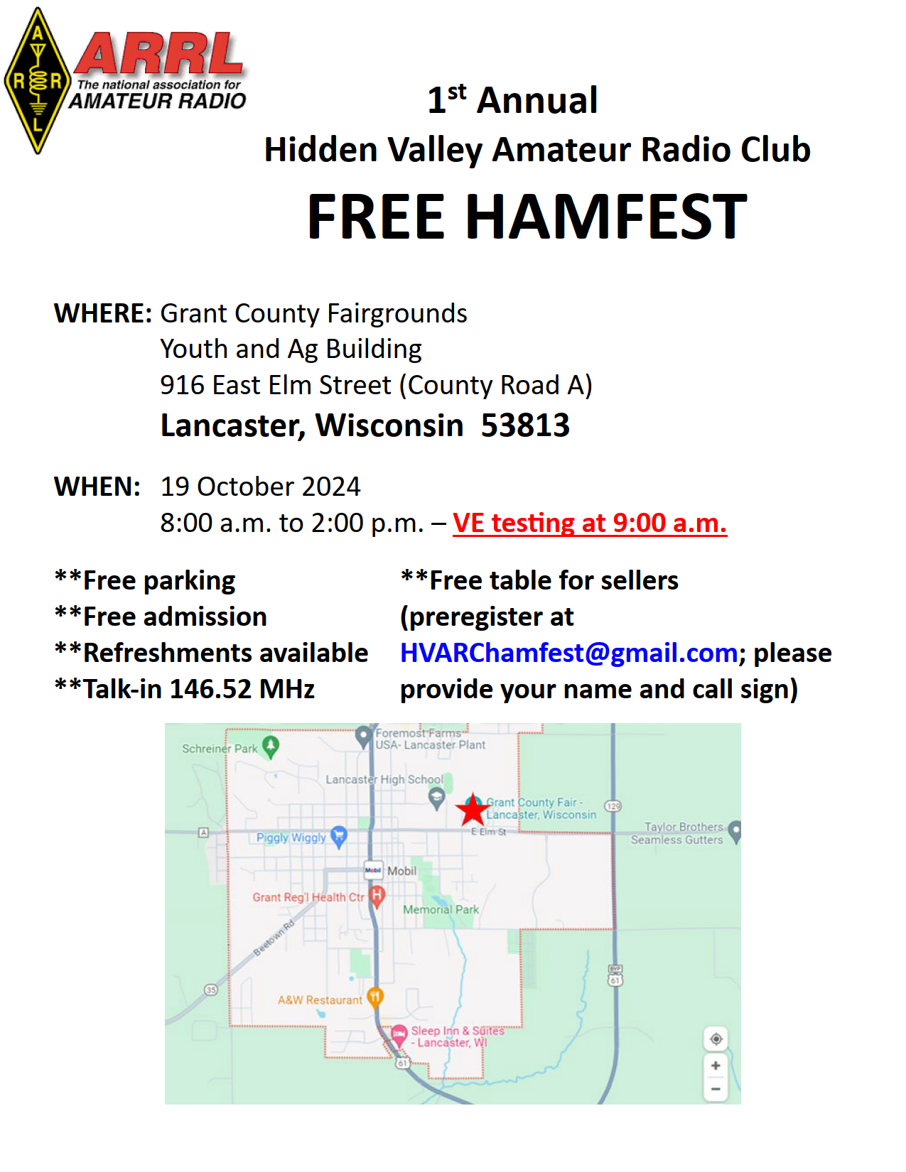 HVARC Hamfest | Hidden Valleys Amateur Radio Club